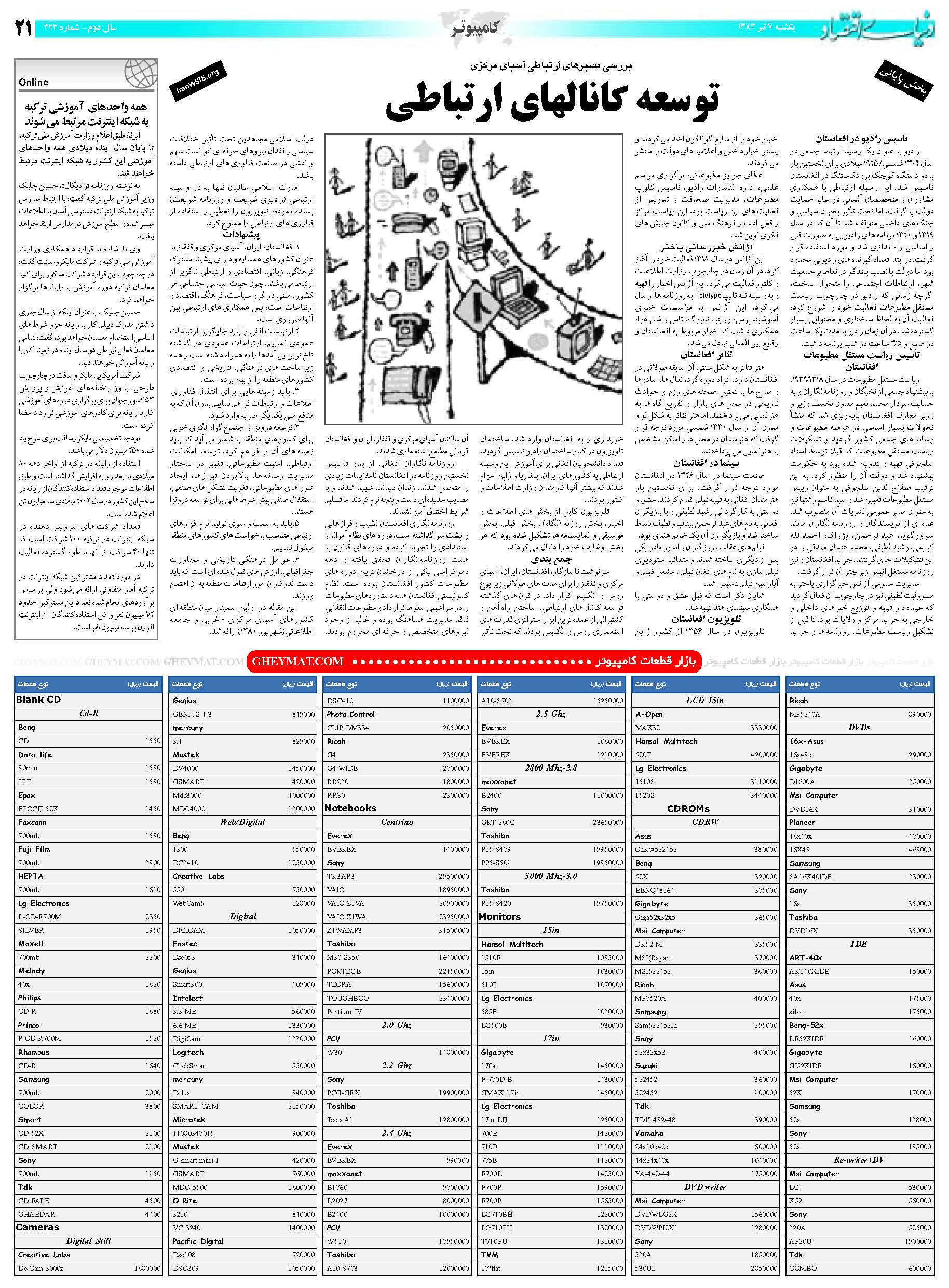 pdf روزنامه دنیای اقتصاد شماره 423